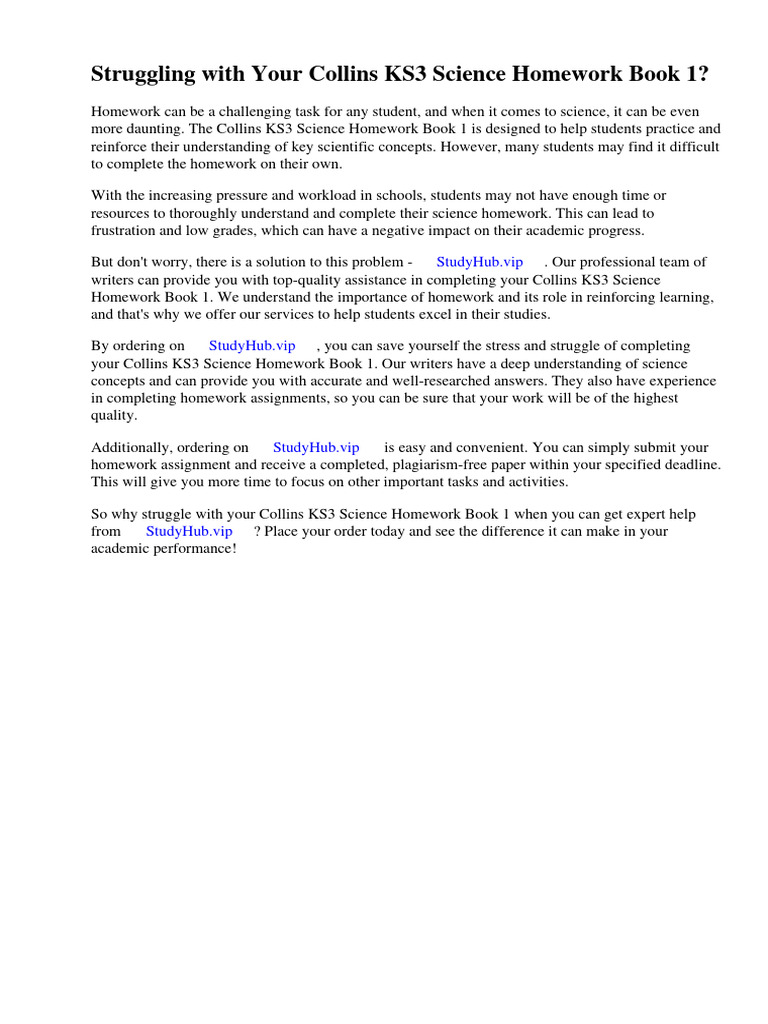 Collins Ks3 Science Homework Book 1 | PDF | Amazon Kindle | Http Cookie