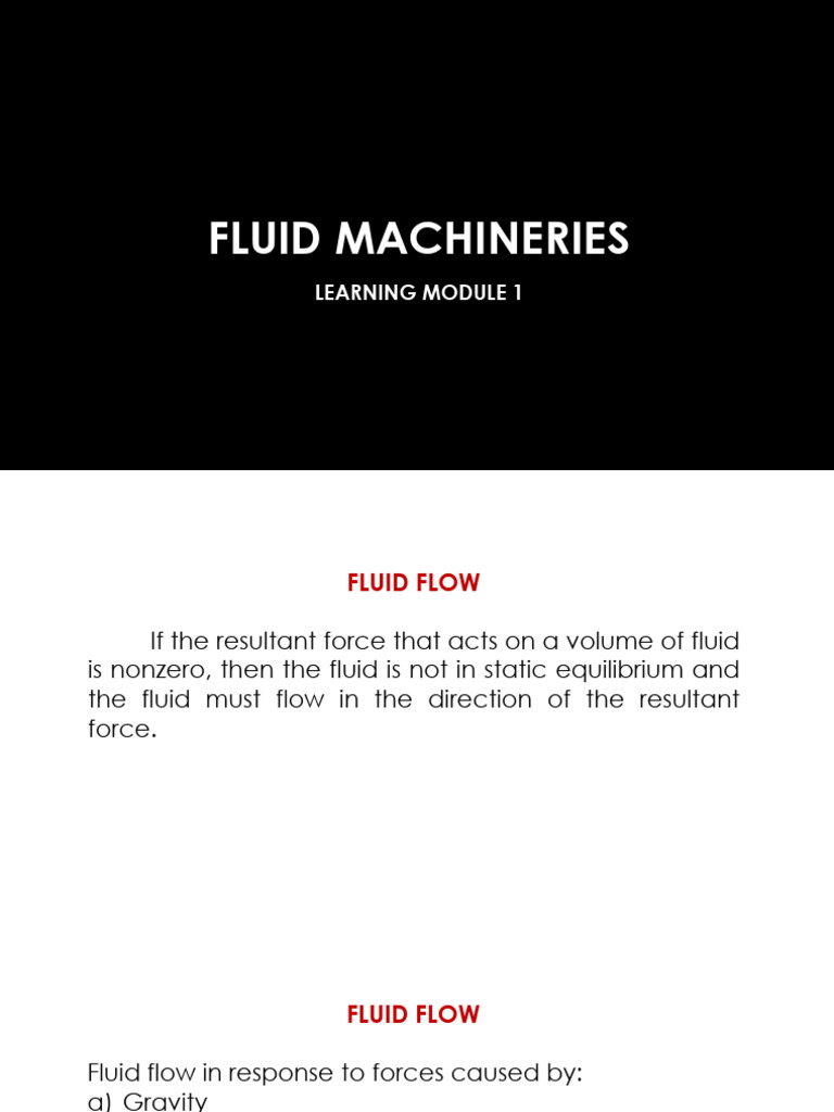 Fluid Flow and Motion Basics | PDF