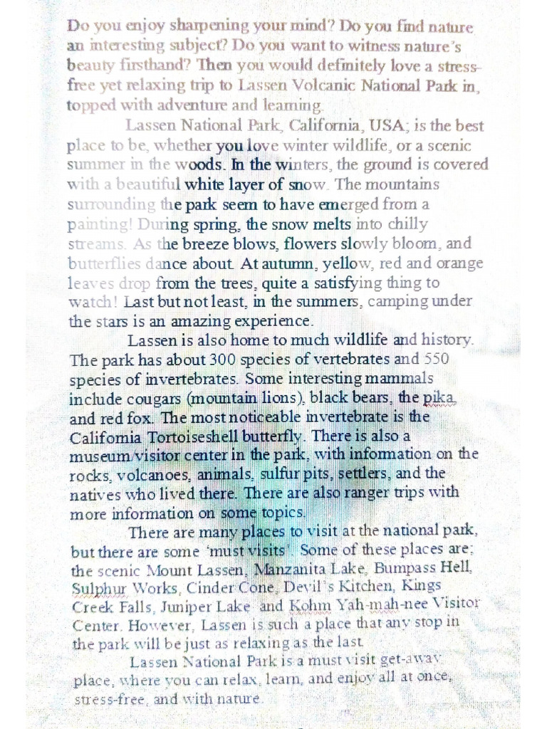 Lassen Brochure | PDF