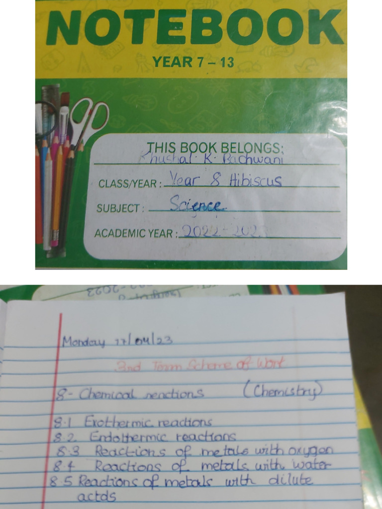 Today's Notes That We Got From School | PDF