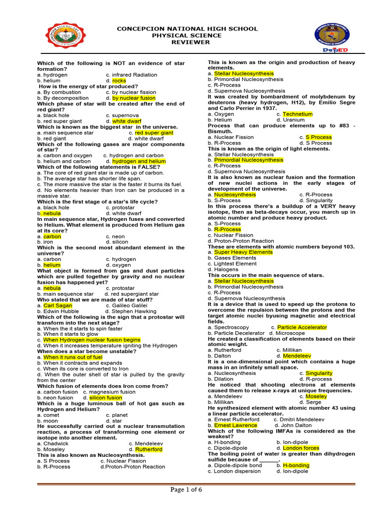 Physci Reviewer Exam | PDF | Chemical Polarity | Intermolecular Force