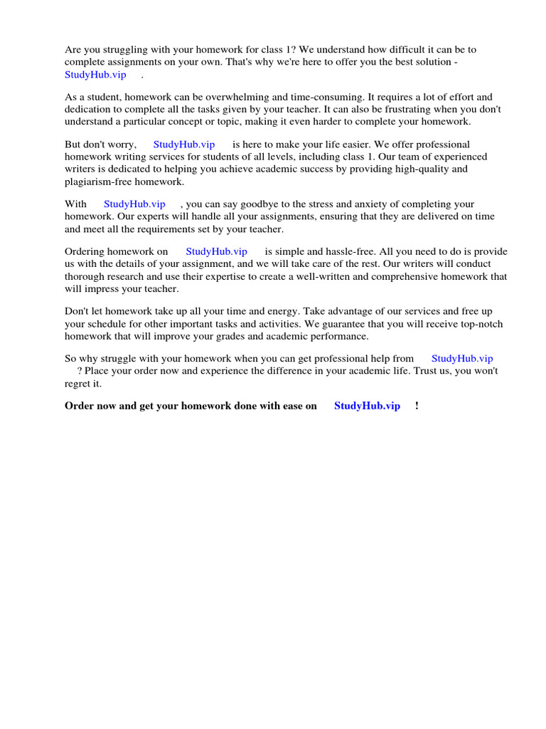 Homework Class 1 | PDF | Homework | Facebook