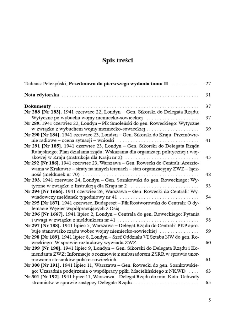 AK W Dokumentach Tom2 Spis | PDF