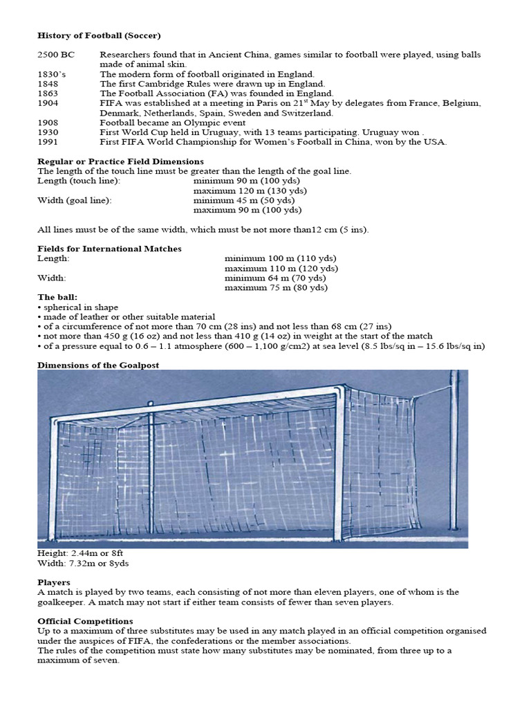 Football's Rich History & Rules | PDF | Ball Games | Athletic Sports