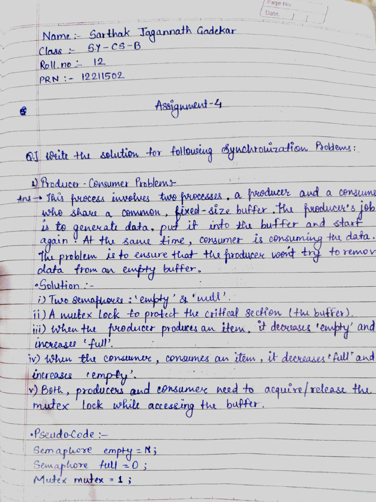 Tut 4 12 | PDF | Concurrency (Computer Science) | Synchronization