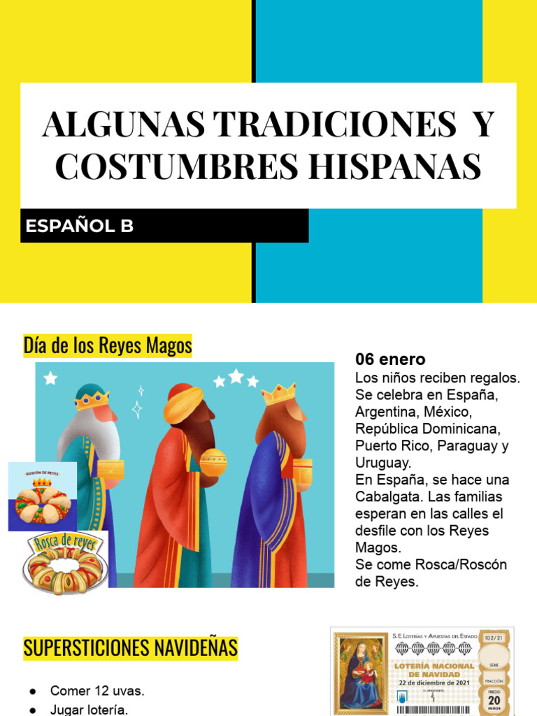 Tradiciones y Costumbres Hispánicas | PDF