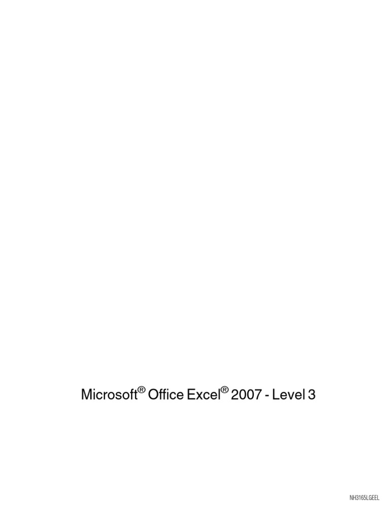 Excel 2007 Nivel 3 | PDF | Visual Basic For Applications | Microsoft Excel