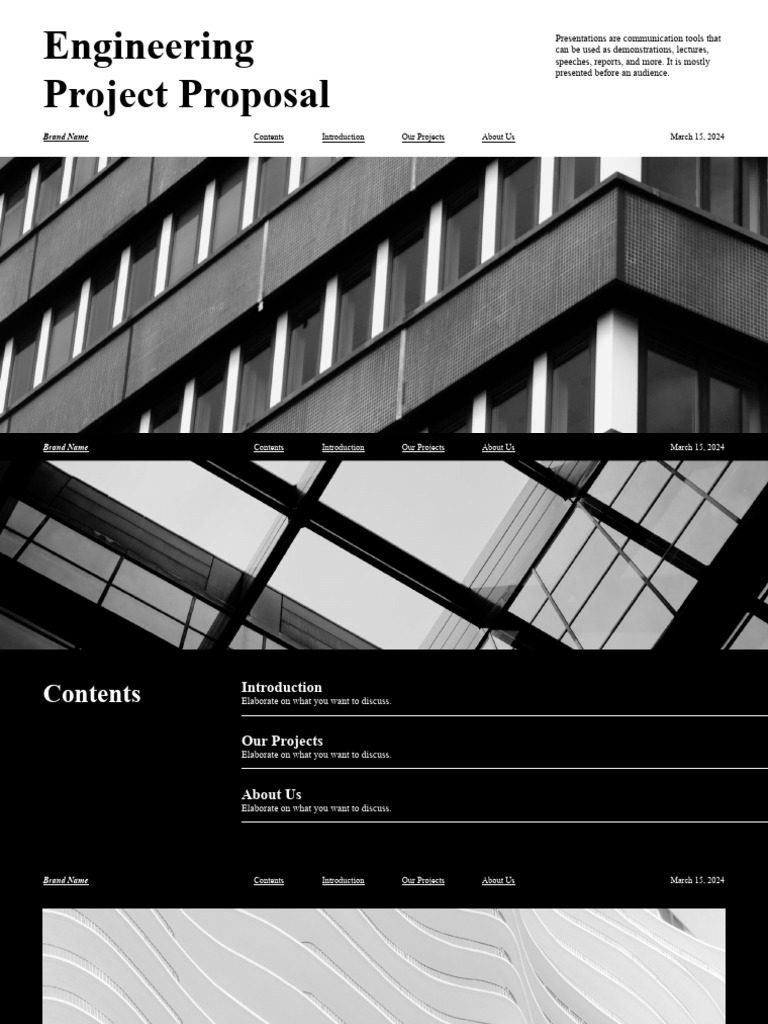 Simple Minimal Engineering Project Proposal Presentation | PDF