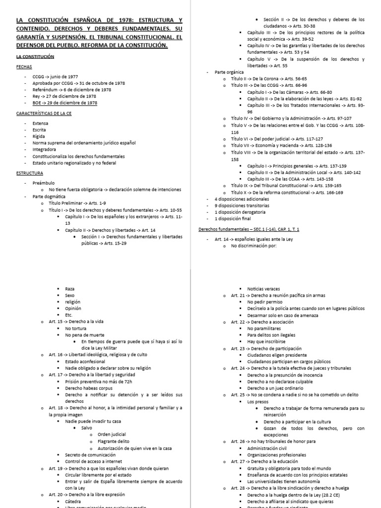 Tema 1 ESQUEMA | Descargar gratis PDF | Gobierno | Justicia