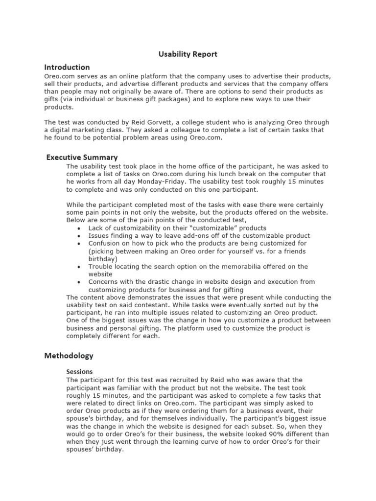 Usability Report | PDF | Usability | Cognition