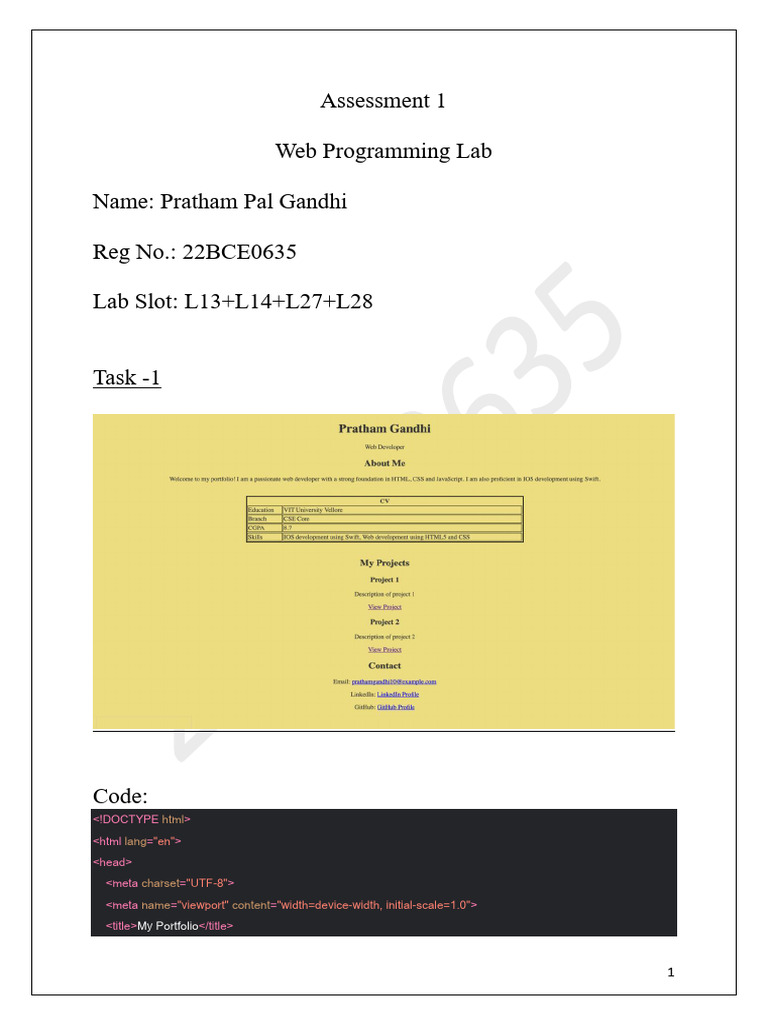Assessment 1 Webdev | PDF | World Wide Web | Internet & Web