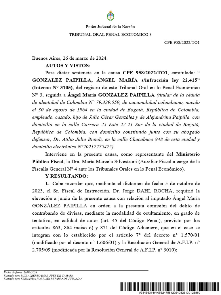 Fallo | PDF | Fiscal | Jurisdicción