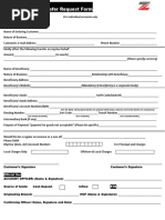 Telegraphic Transfer Application Form | PDF | Banks | Debit Card