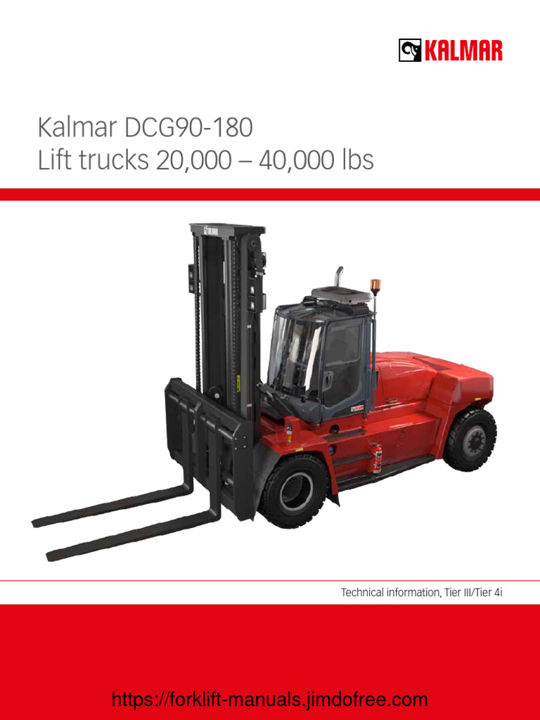 Kalmar DCG90-180 Lift Trucks Overview | PDF | Exhaust Gas | Engines