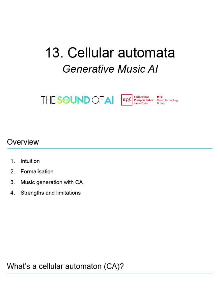 Cellular Automata | PDF | Automata Theory | Models Of Computation