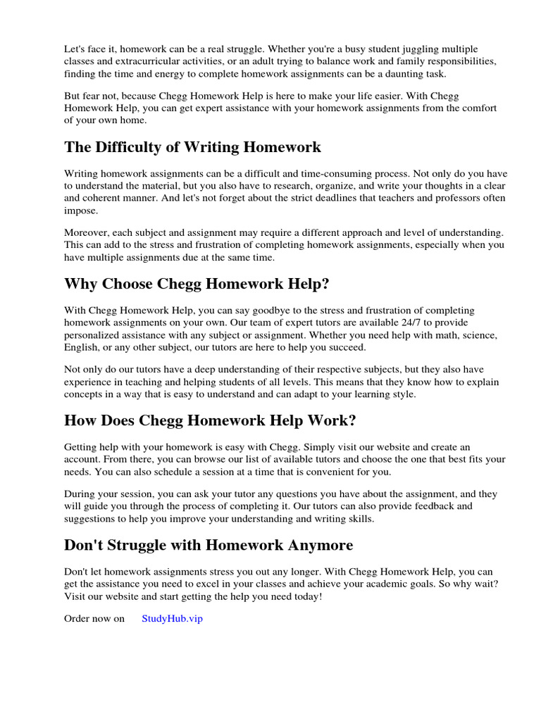 Chegg Homework Help Overview | PDF | Homework | Textbook