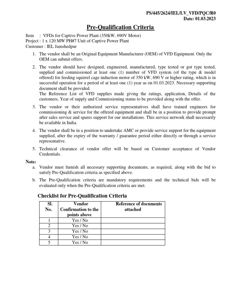 VFD LV Spec - Iel - 2023 04 12 16 38 45 | PDF | Electronics ...