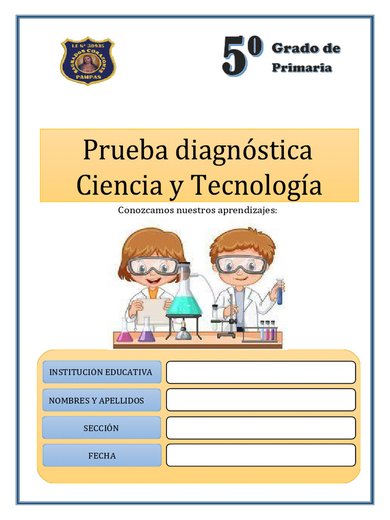 Prueba Diagnostica de Ciencia 2023 | Descargar gratis PDF | Saneamiento ...