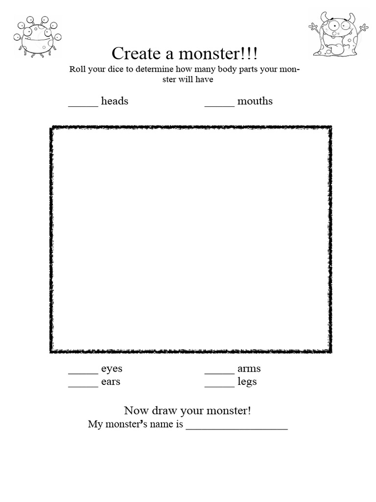Create Your Own Monster Game | PDF