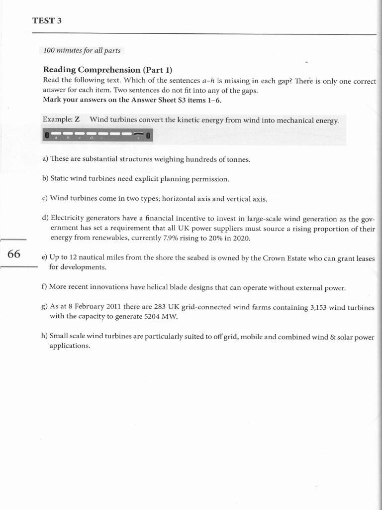 Test 3 - Reading | PDF