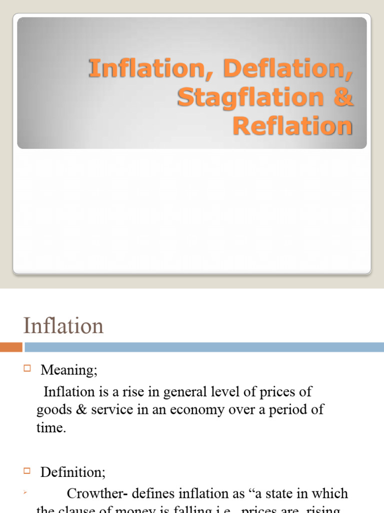 In de Stagflation | PDF | Inflation | Deflation