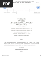 ICJ Statute: Court Organization | PDF | Judgment (Law) | International Law