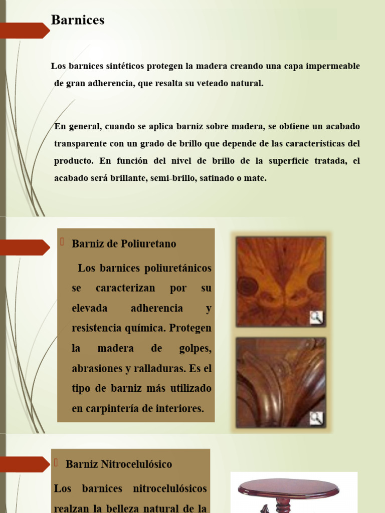 Barnices | PDF | Barniz | Madera