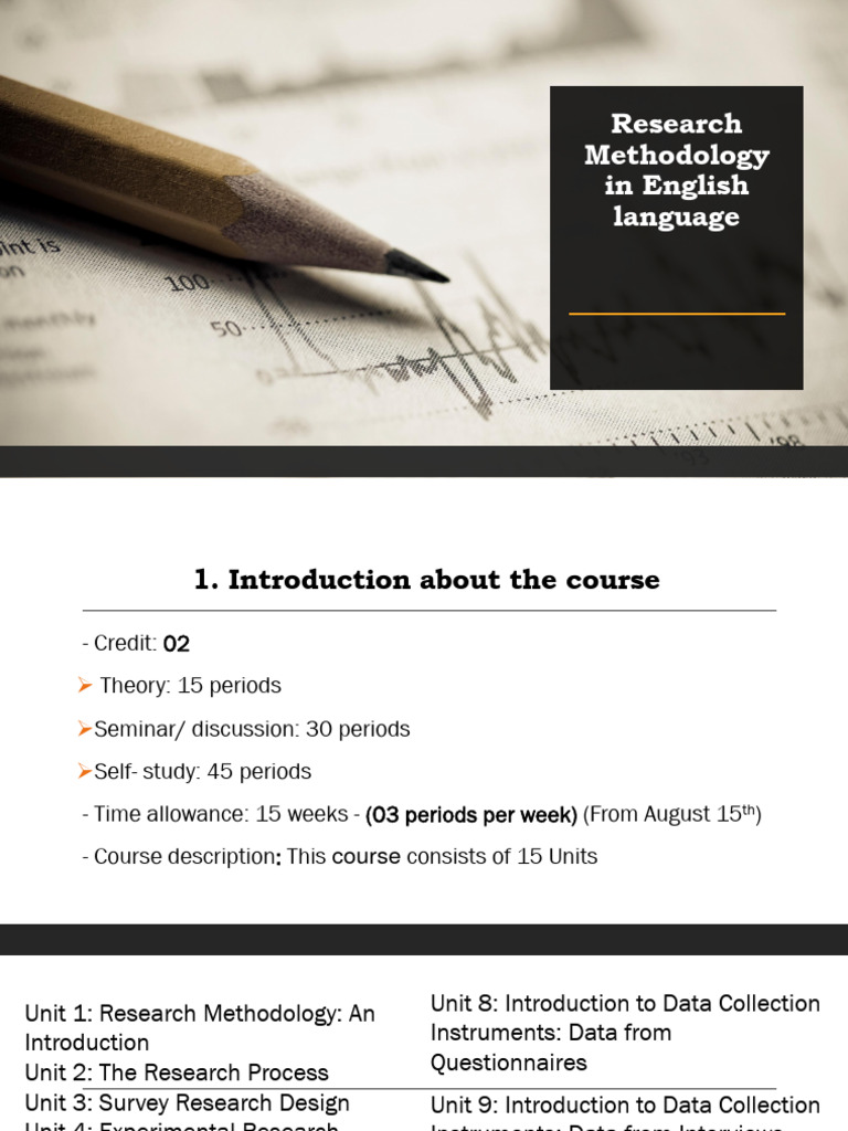 24.8-Lecture 1- Introduction to Research Methods | PDF | Methodology | English Language
