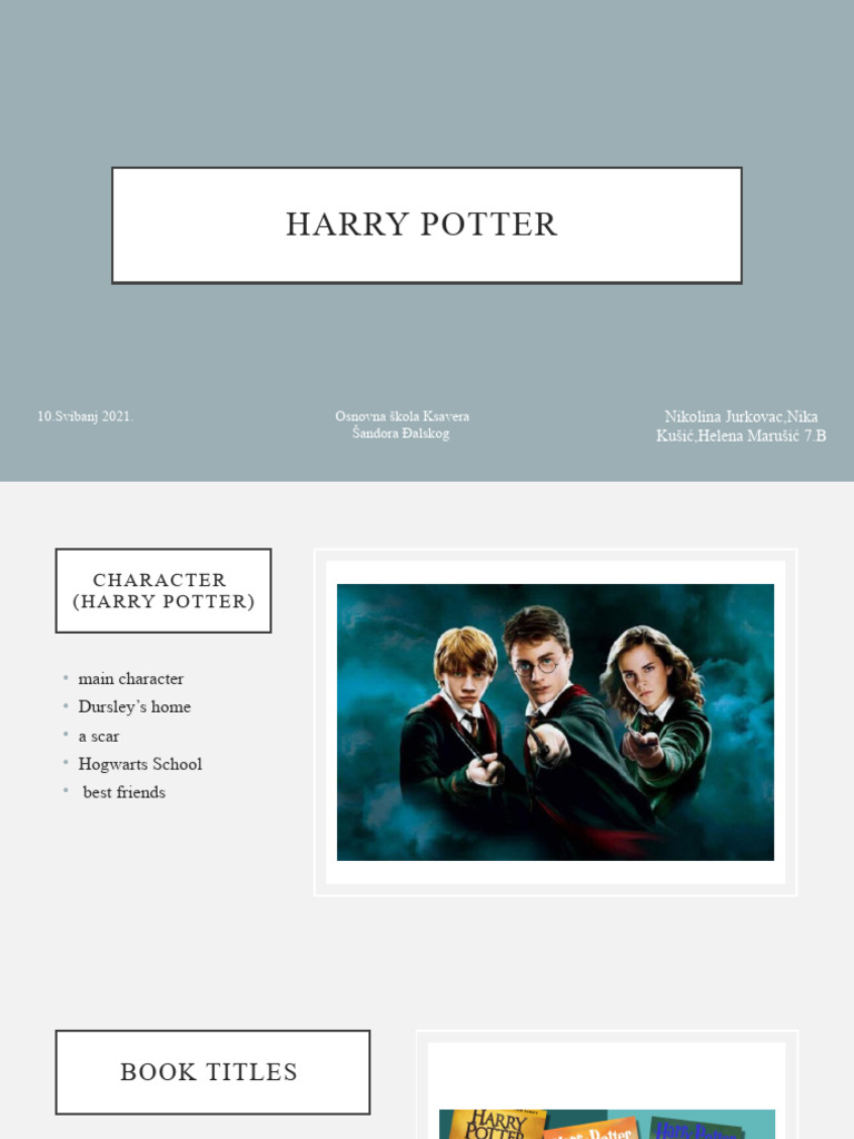 Overview of Harry Potter Series | PDF | General Fiction