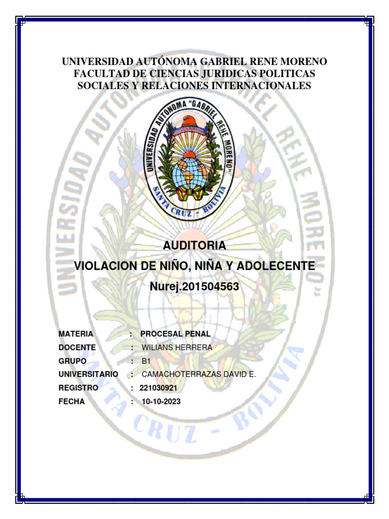 Caratula de La Uagrm Ciencias Exactas y Tegnologicas | PDF