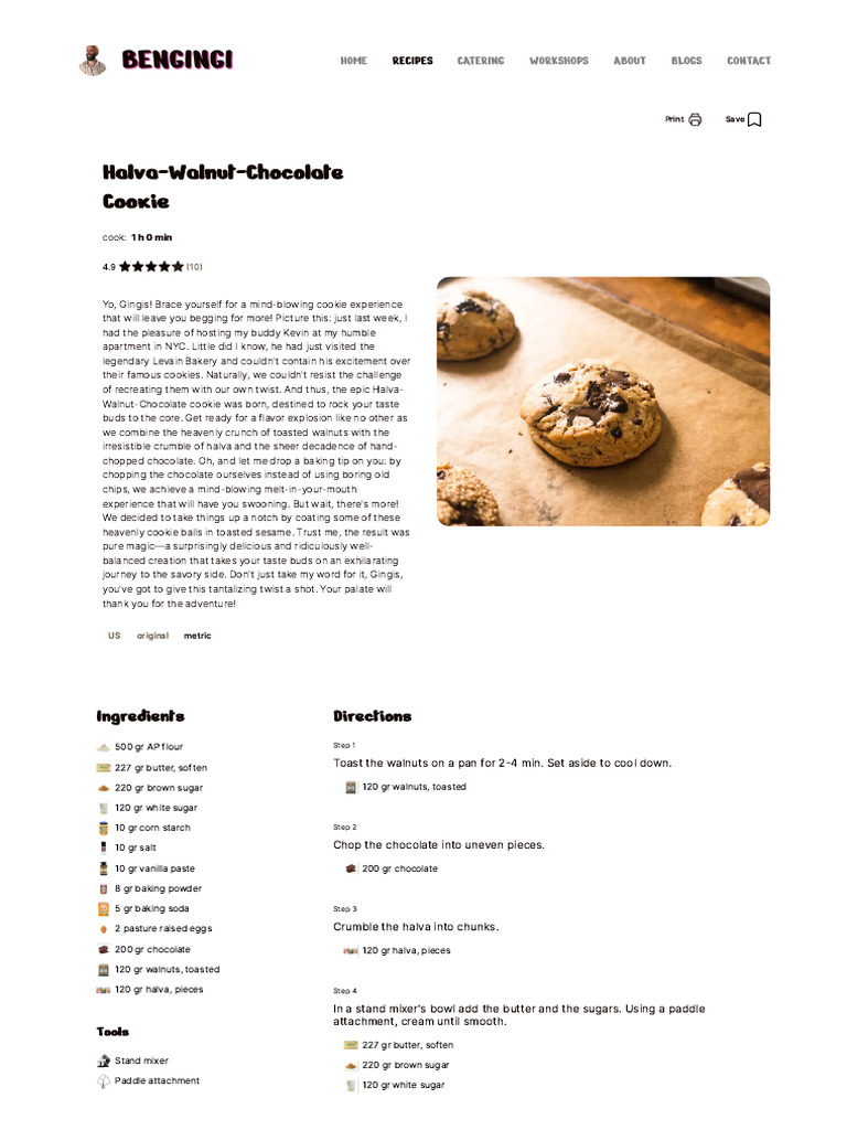 NYC Cookie Recipe | PDF | Baking | Foods