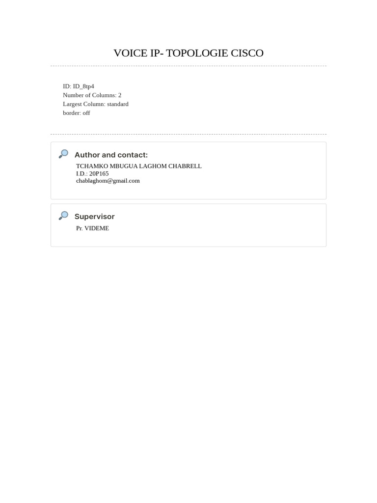 Voice Ip - Topologie Cisco | PDF | Networking Standards | Computing Voice Ip - Topologie Cisco | PDF | Networking Standards | Computing