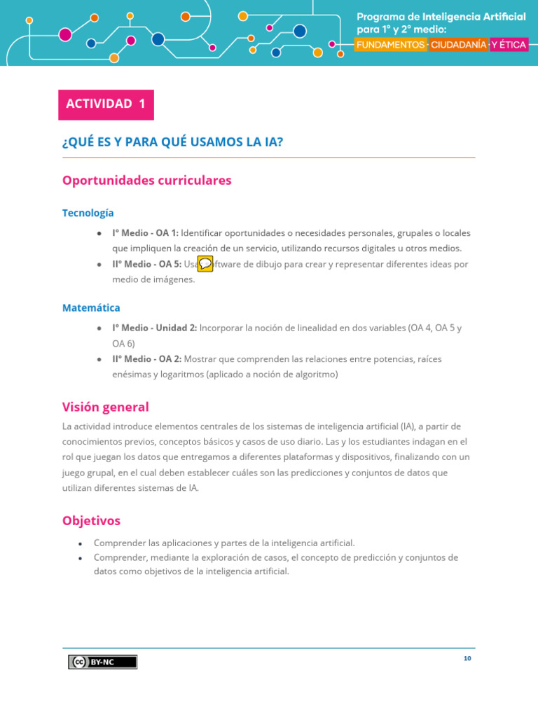 Actividad1 Programa Inteligencia Artificial | PDF | Inteligencia artificial | Inteligencia (IA ...