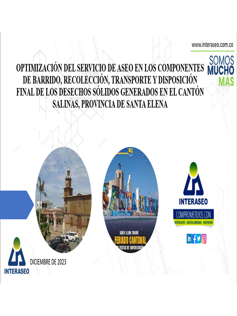 Presentación Servsalin Interec 2023 | PDF | Vertedero | Residuos