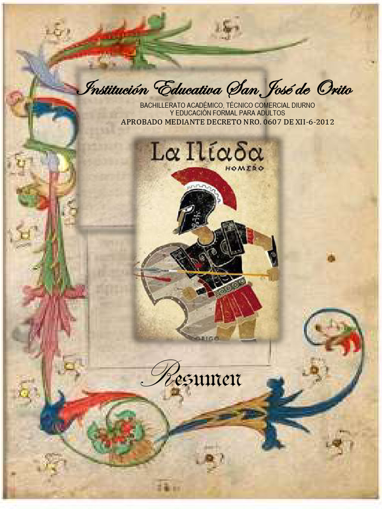 Resumen La Iliada | PDF | Héctor | Aquiles