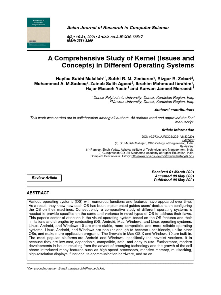 reference paper | PDF | Operating System | World Wide Web