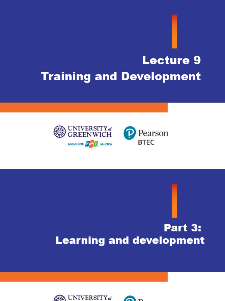 Lecture 5 - Training and Development 2 | PDF | Educational Technology | Needs Assessment
