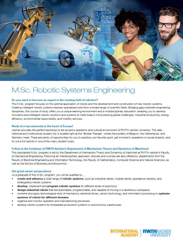 RWTH RoboSys | PDF | Robotics | Engineering