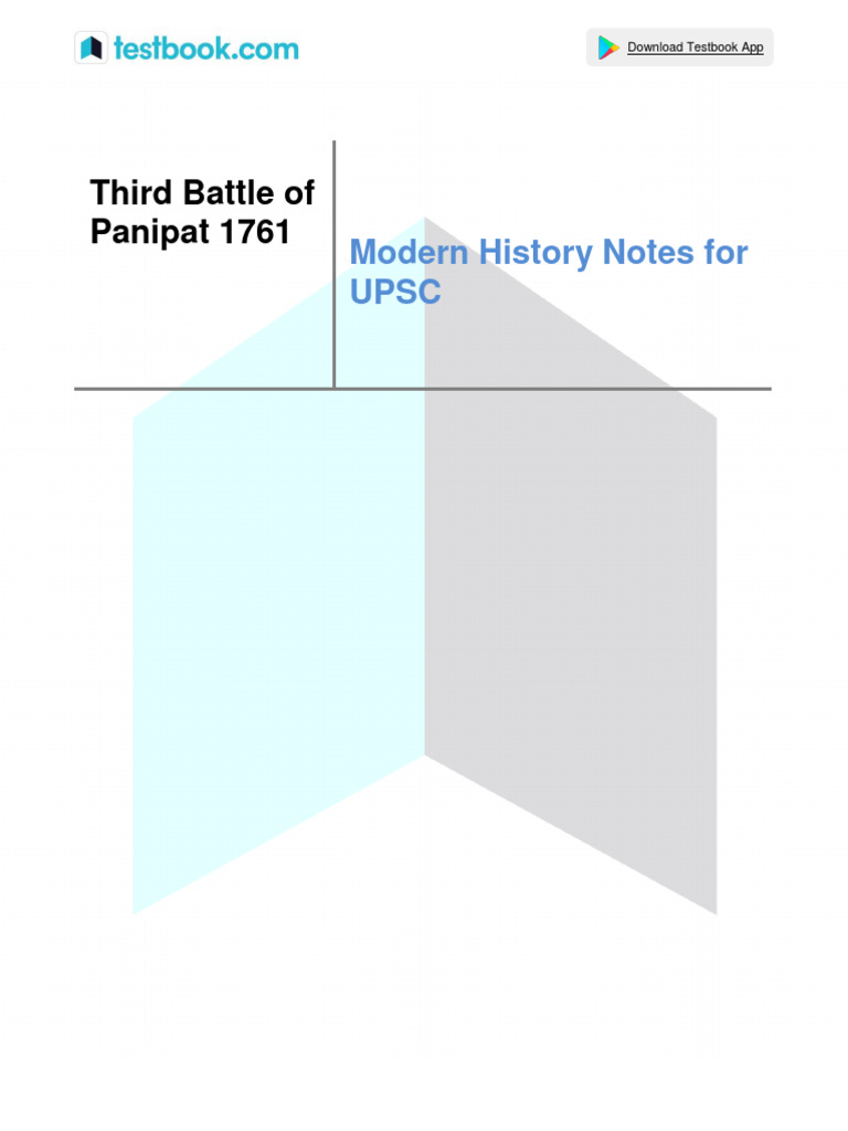 Third Battle of Panipat Overview | PDF | Mughal Empire