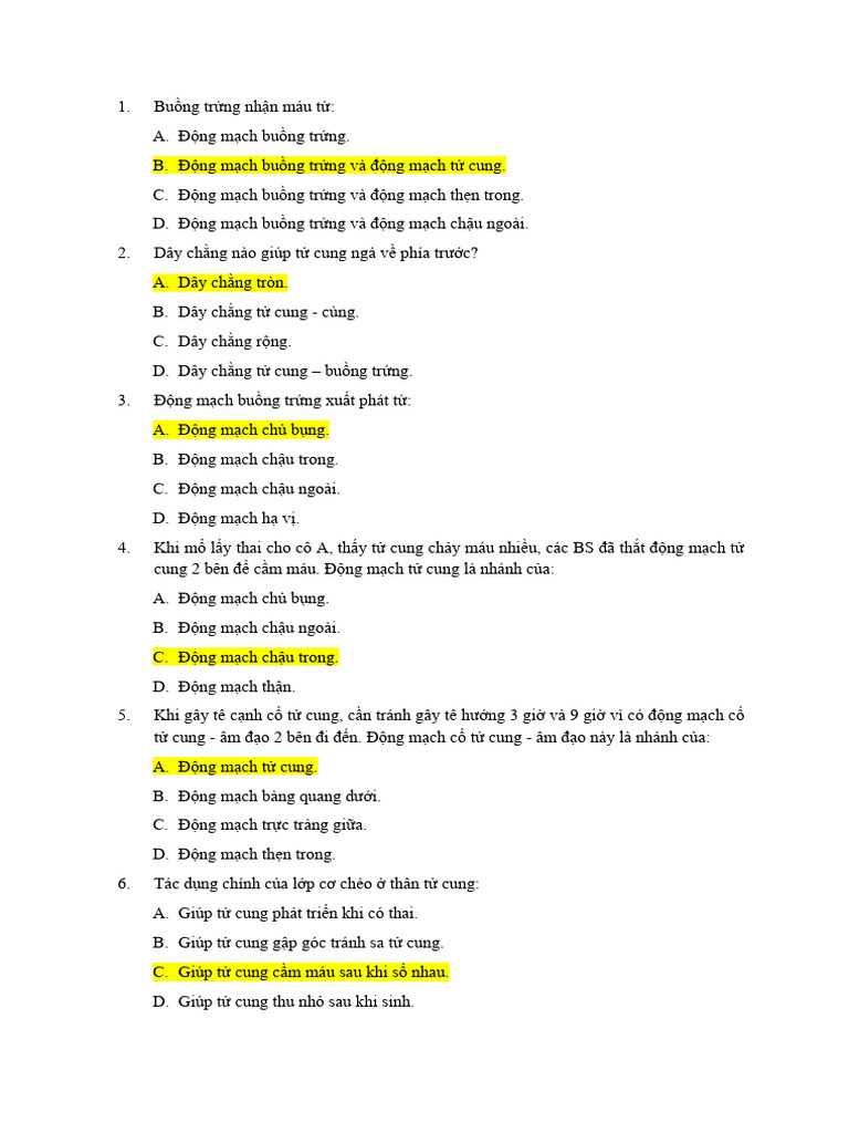 Đề CK Module Sản Y20 Lần 1 | PDF