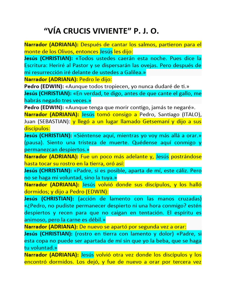 Via Crucis Pjo | PDF | Jesús | Barrabás