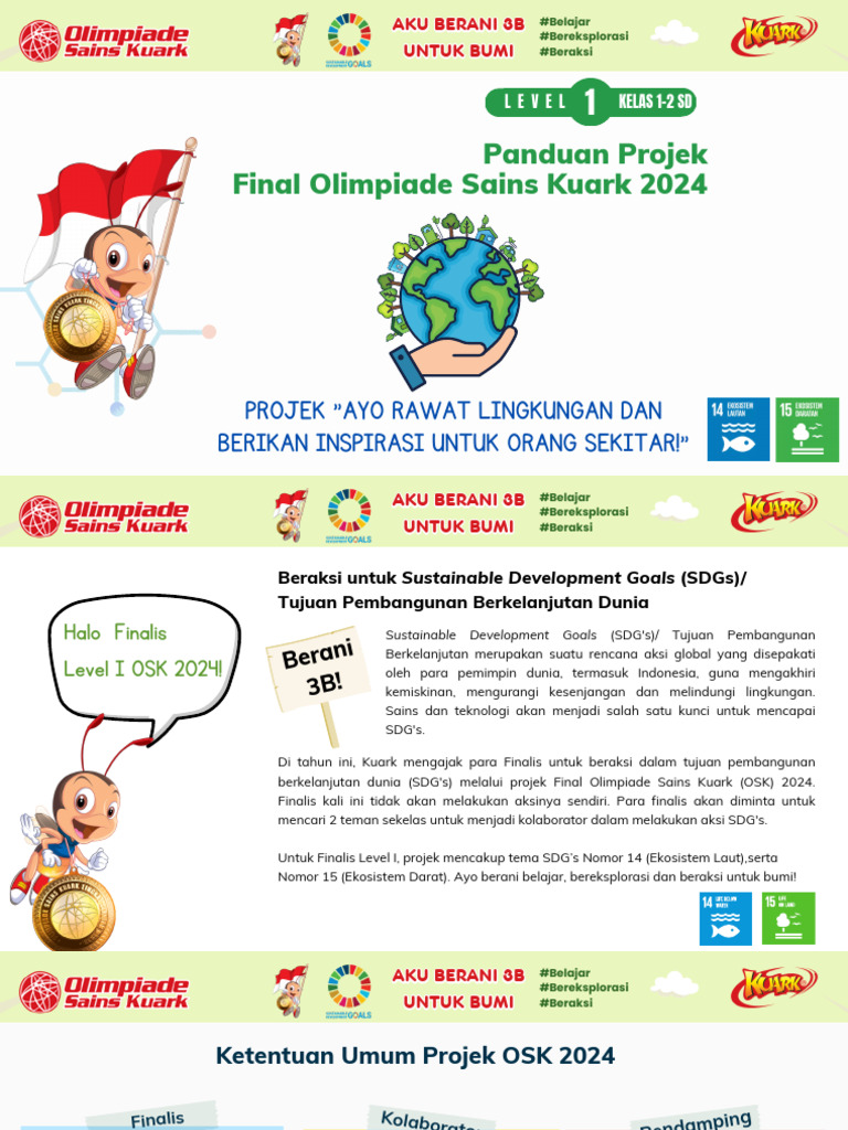 Panduan Projek Finalis Level 1 - OSK 2024 | PDF | Seni