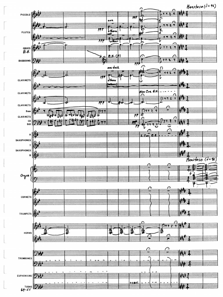Saint Saens - Symphony 3 (Score - Ending) | PDF
