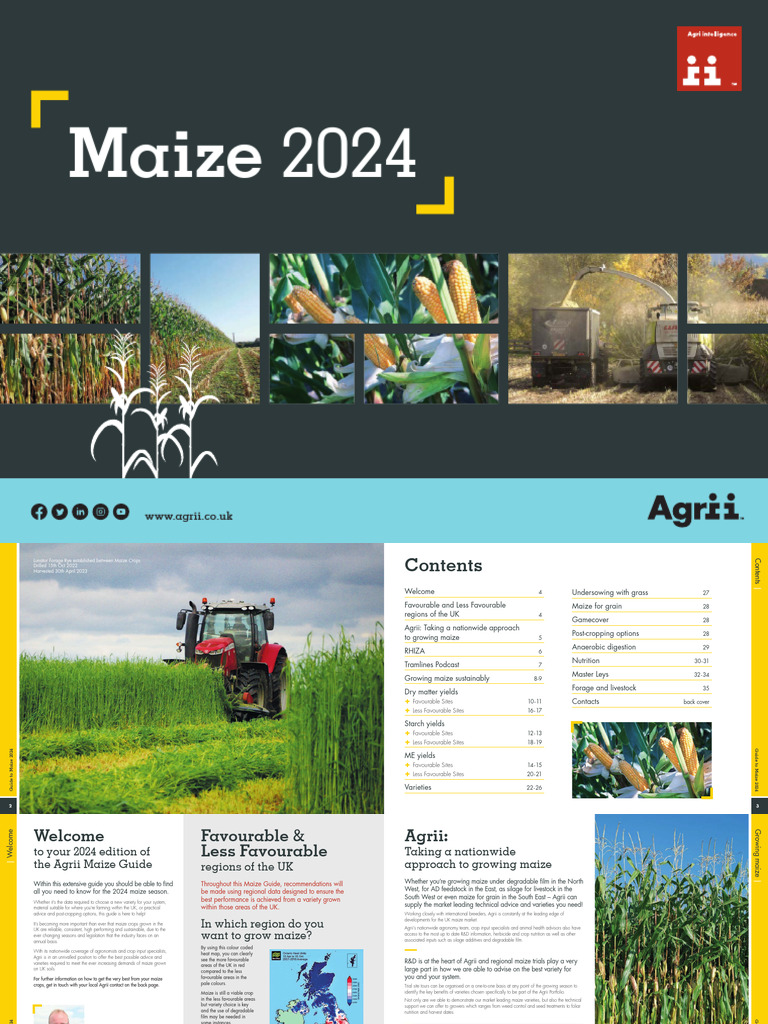 Maize Brochure | PDF | Maize | Soil