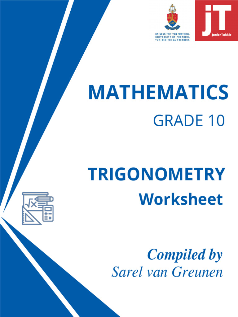 Trig Grade 10 Worksheet | PDF | Trigonometry | Trigonometric Functions