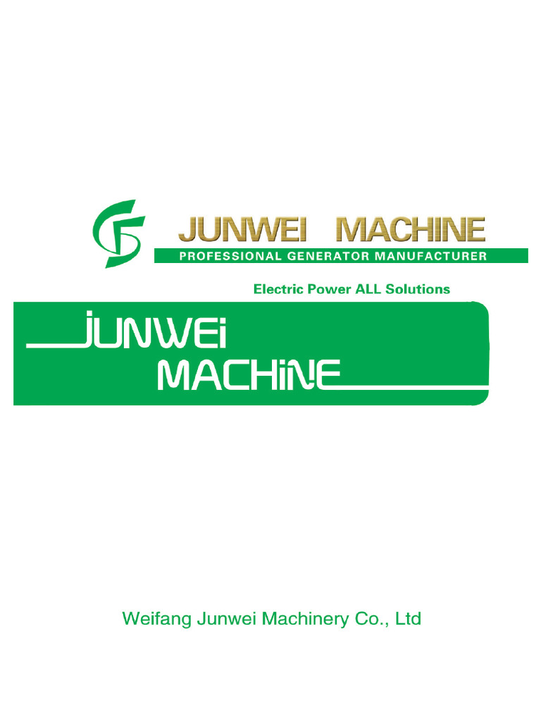 Junwei Machinery Catalogue | PDF