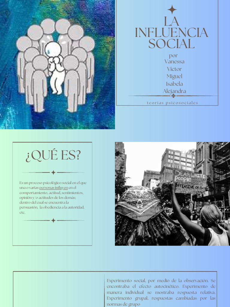 Influencia Social | PDF | Relaciones personales, crianza y desarrollo ...