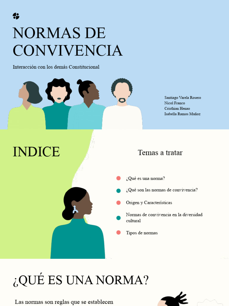 Normas de La Convivencia | PDF | Tolerancia | Comportamiento