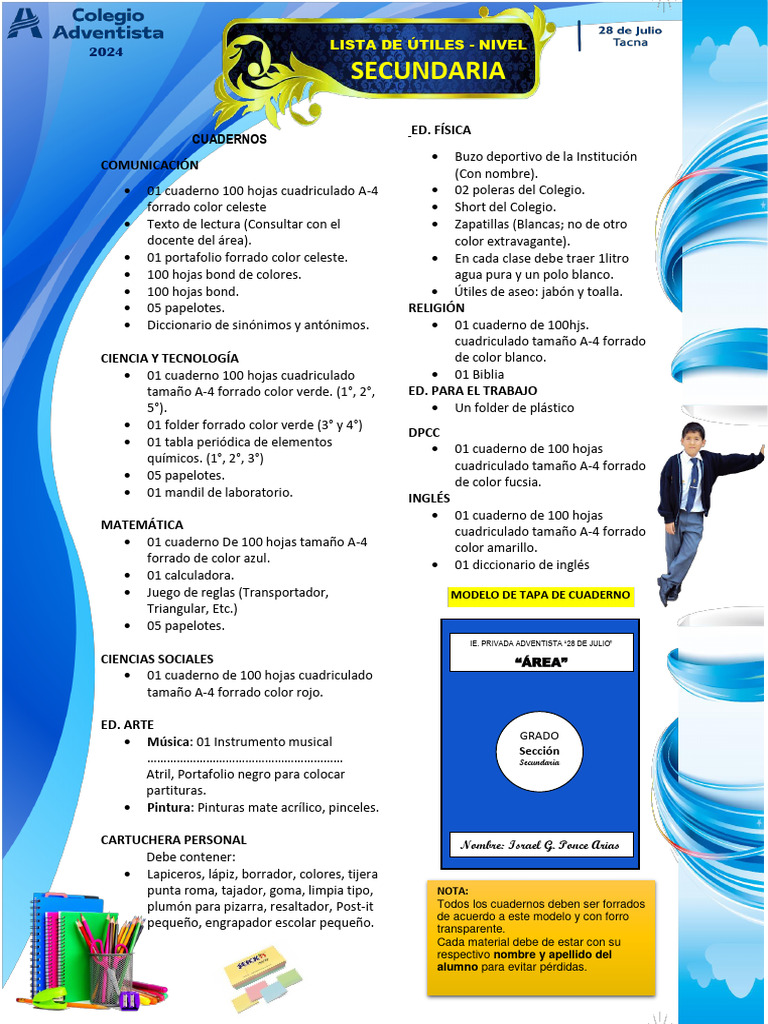 SECUNDARIA | Descargar gratis PDF | Color SECUNDARIA | Descargar gratis PDF | Color