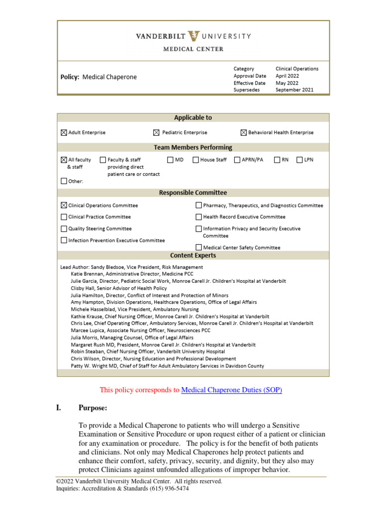 Medical Chaperone | PDF | Physical Examination | Patient